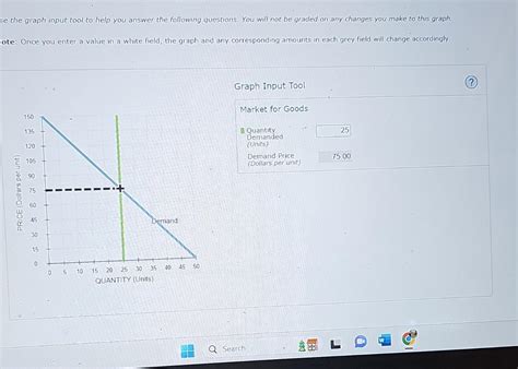 Solved E The Graph Input Tool To Help You Answer The