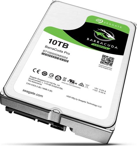 Seagate 10TB BarraCuda Pro SATA III 3.5" Internal HDD, 7200 rpm Speed ...