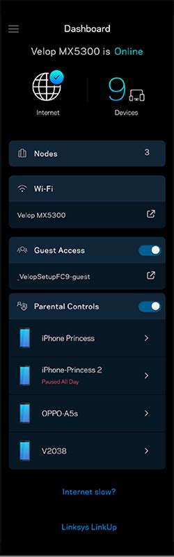 Overview Of The Linksys App Dashboard For Android Mobile Devices Linksys Support
