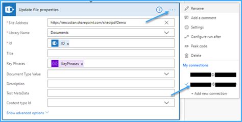 Auto Tagging Documents In Sharepoint Using Microsoft Ai Text Analytics Encodian Customer Help