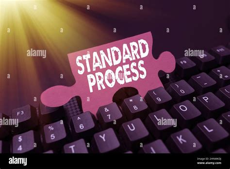 Text Sign Showing Standard Process Word For Rules Made To Be Matched