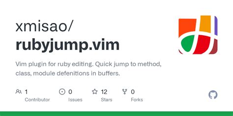 GitHub Xmisao Rubyjump Vim Vim Plugin For Ruby Editing Quick Jump To Method Class Module