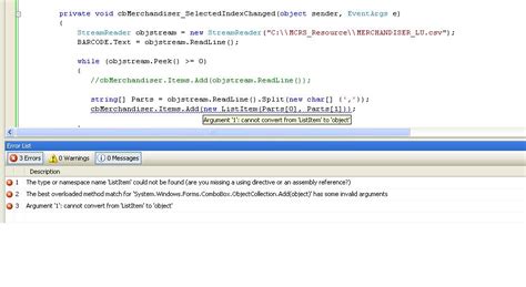 Solved Populate Combobox From Csv File Using C Experts Exchange