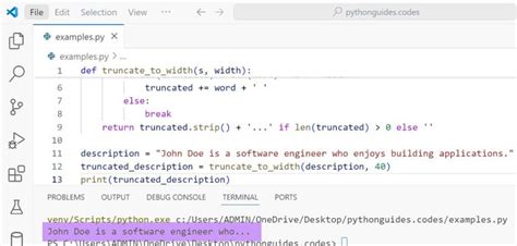 How To Truncate A String To A Specific Length In Python