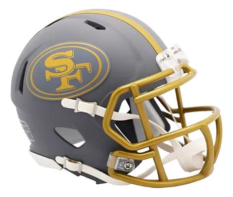 San Francisco 49ers Riddell Slate Speed Mini Helmet Gris Envío Gratis