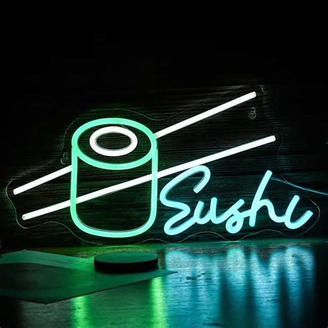 Sushi Neon Lights Eiyo Kimono