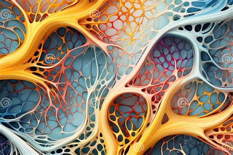 Abstract Neural Network Maze Pattern. Generative AI Stock Image - Image of desert, interaction ...
