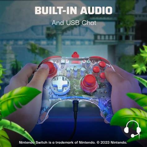 Pdp Realmz Wired Led Light Up Pro Controller For Nintendo Switcholed Model Sonic Superstars