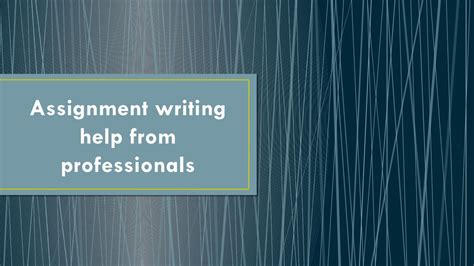 Assignment Writing Help From Professionals By StudentAssignmentHelp Issuu