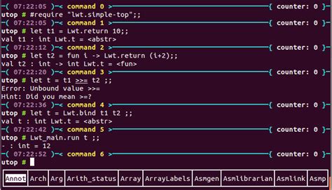 Ocaml Lwt Utop Infix Bind Operator Is Missing Stack Overflow