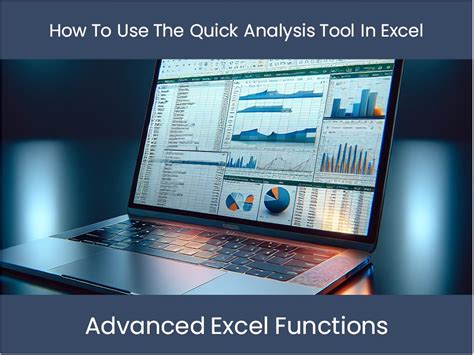 Excel Tutorial How To Use The Quick Analysis Tool In Excel Excel