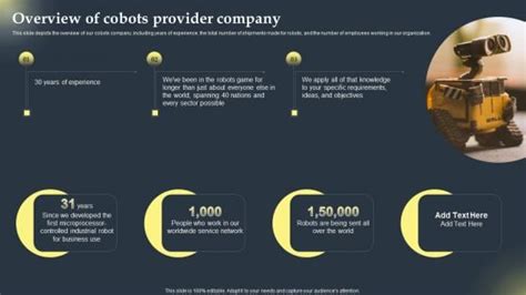 Cobots Provider Company Powerpoint Templates Slides And Graphics