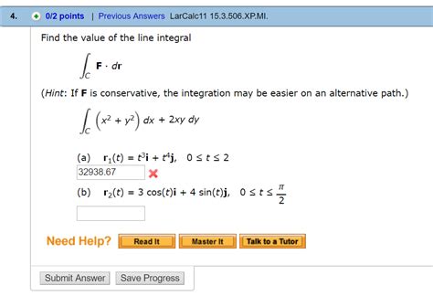 solved 4 0 2 points previous answers larcalc11