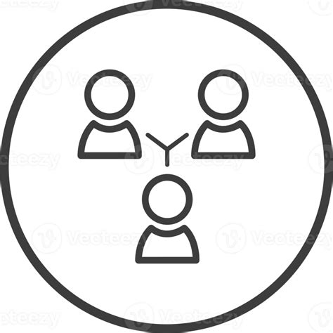 Hierarchy Icon In Thin Line Black Circle Frames 25213409 Png