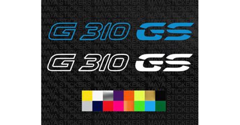 Bmw G 310 Gs Logo Stickers In Custom Colors And Sizes