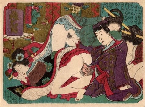 Shunga Depicting One Man Having Sex With Multiple Women
