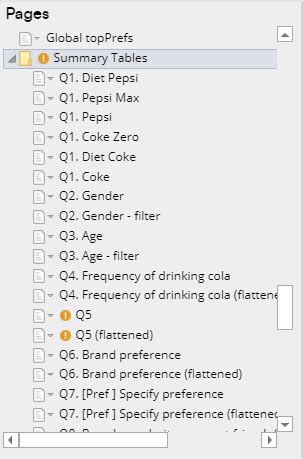 How To Create Summary Tables Displayr Help