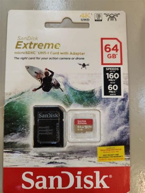 SanDisk Extreme 64gb With Adapter Mobile Phones Gadgets Mobile Gadget Accessories Memory
