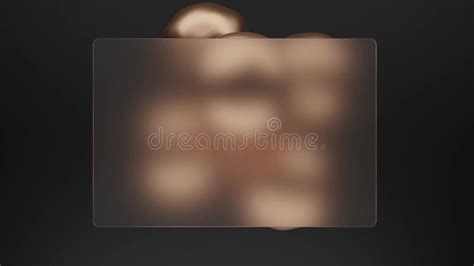 Glass Morphism Horizontal Table And Bouncing Gold Balls Animated