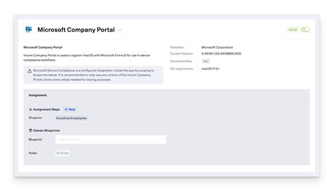 Microsoft Device Compliance Library Item Configuration