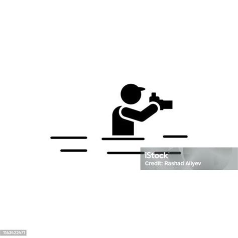 내부 야외 강 카메라맨 픽토그램 아이콘 포토그래퍼 픽토그램 아이콘의 요소 강에 대한 스톡 벡터 아트 및 기타 이미지 강 개념 관광객 Istock