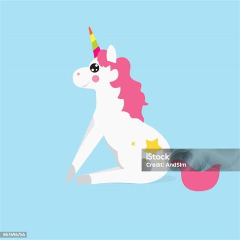 귀여운 화이트 마법의 유니콘 문자입니다 벡터 일러스트입니다 갈기에 대한 스톡 벡터 아트 및 기타 이미지 갈기 귀여운 금 금속 Istock