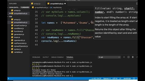 37 Javascript Es6 Array Methods Array Prototype Fill Youtube