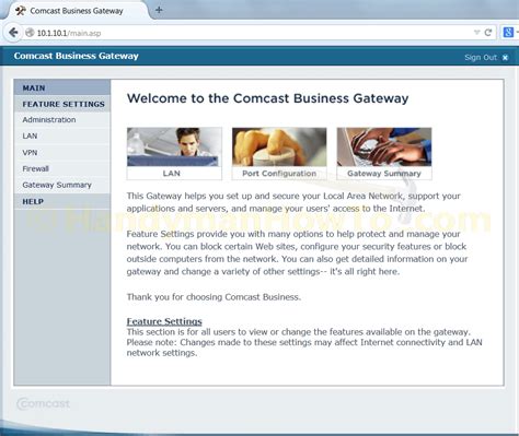 How To Configure A Comcast Business Class Static Ip Address