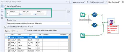 Error All Inputs Must Be Configured With At Least 1 Field