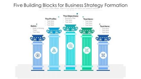 Five Building Blocks For Business Strategy Formation Ppt Powerpoint Presentation File