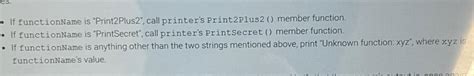 solved if functionname is print2plus2 ﻿call printer s