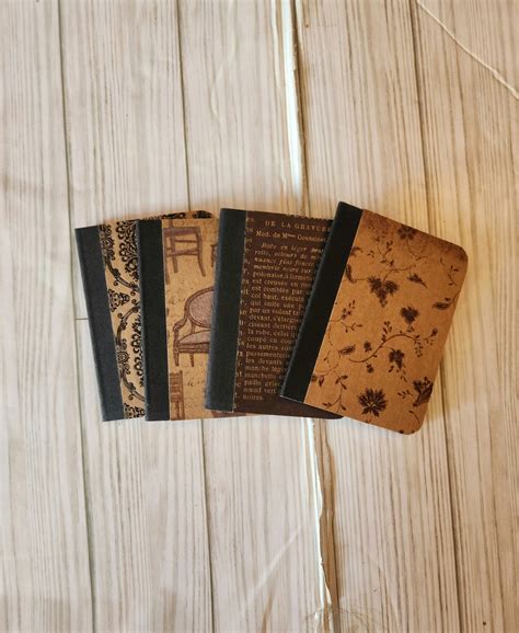 Old Fashioned Mini Composition Notebooks Days Gone By Collection Etsy