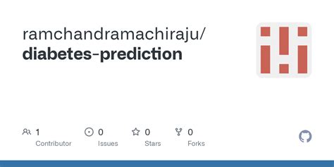 GitHub Ramchandramachiraju Diabetes Prediction