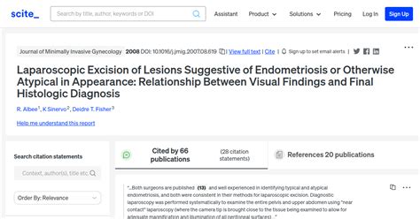 Laparoscopic Excision Of Lesions Suggestive Of Endometriosis Or Otherwise Atypical In Appearance