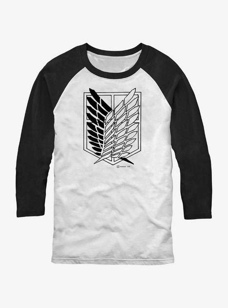 Attack On Titan Scout Regiment Raglan T Shirt White Boxlunch