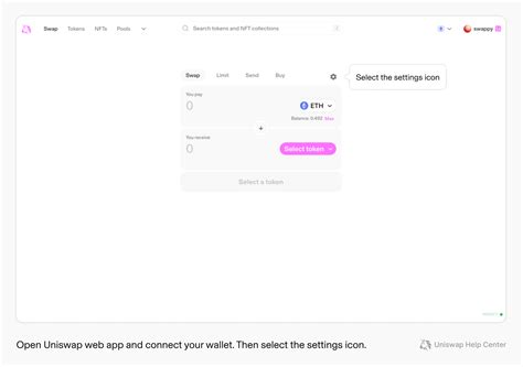 How To Change Default Trade Options Uniswap Labs