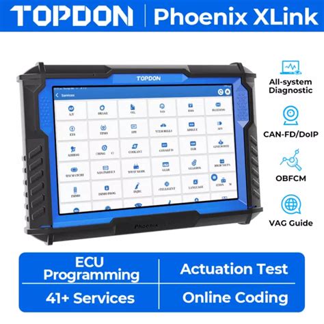 Topdon Phoenix Xlink Professional Bidirectional Diagnostic Tool Ecu P