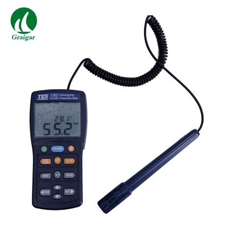 Tes 1365 Datalogging Temperature Humidity Meter Accurate And Versatile