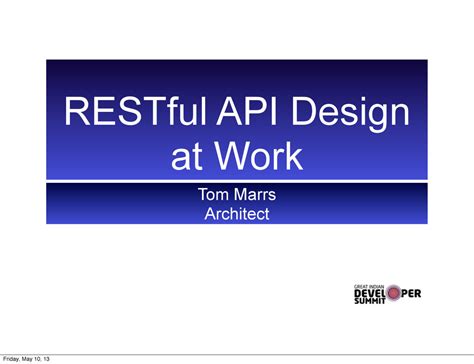tom marrs restful api design at work speaker deck