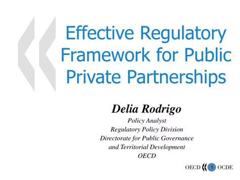 PPT Effective Regulatory Framework For Public Private Partnerships PowerPoint Presentation
