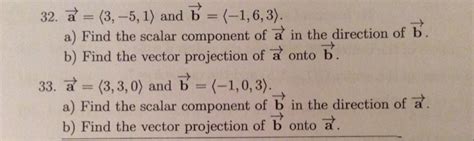 solved a find the scalar component of a in the direction of