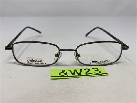 Lantis Optical L8003 Gun 48 17 135 Gunmetal Metal Full Rim Eyeglasses Frame Andw23 Ebay