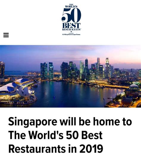 Evelyn Chen On Linkedin And The Worlds 50 Best Restaurants Awards Ceremony Is Coming To Singaoore