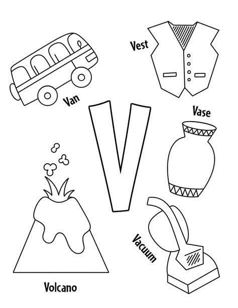 FREE Letter V Worksheets For Preschool