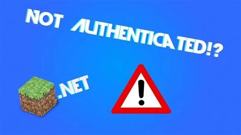 Not Authenticated With Minecraft Net Tutorial Fix