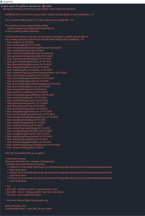 Android Export XR Project CompressDebugAssets Failed Help Godot Forum