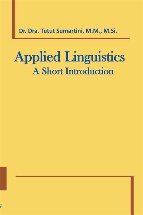 Applied Linguistics A Short Introduction Litera Jaya