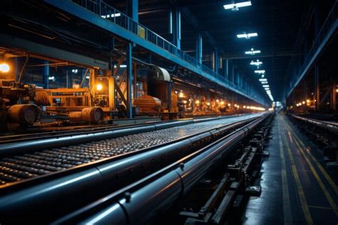 Premium Photo Conveyor Belt System Transporting Raw Materials In A