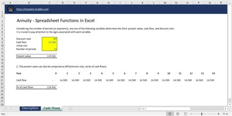 Annuity Calculator Template Buddies