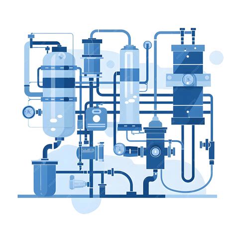 Water Filtering System Abstract Concept Vector Illustration Isolated On